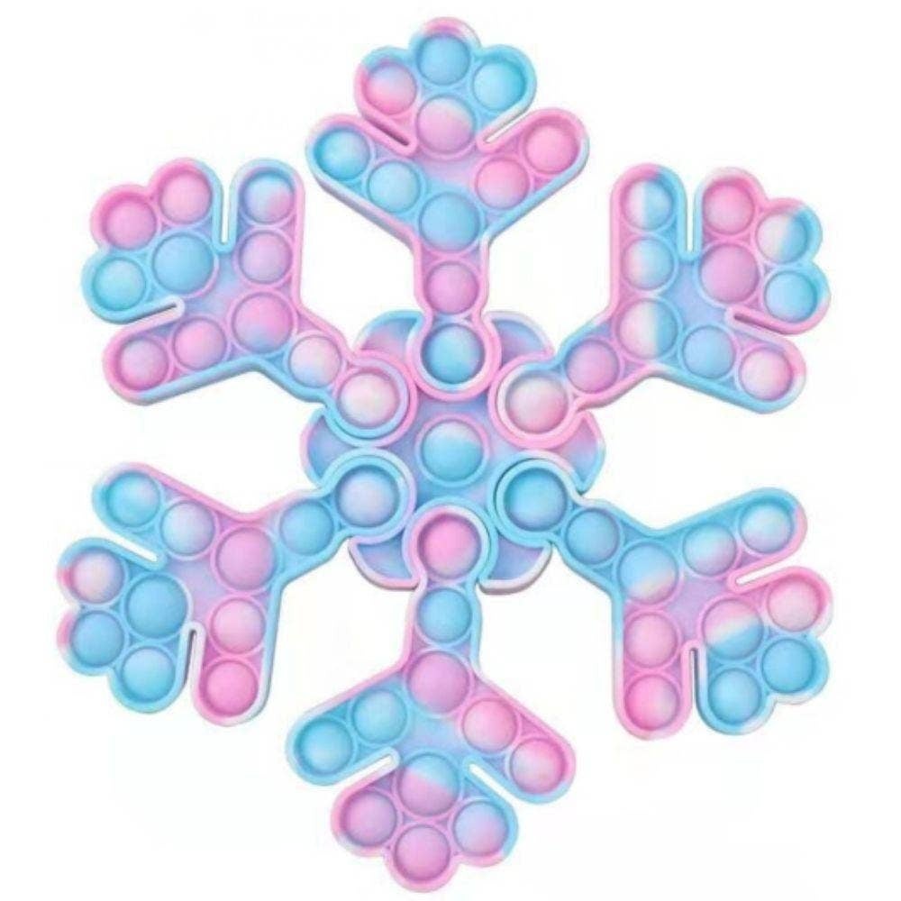 Pop It Fidget Toy Cotton Candy Puzzle Snowflake | White Door Home Store